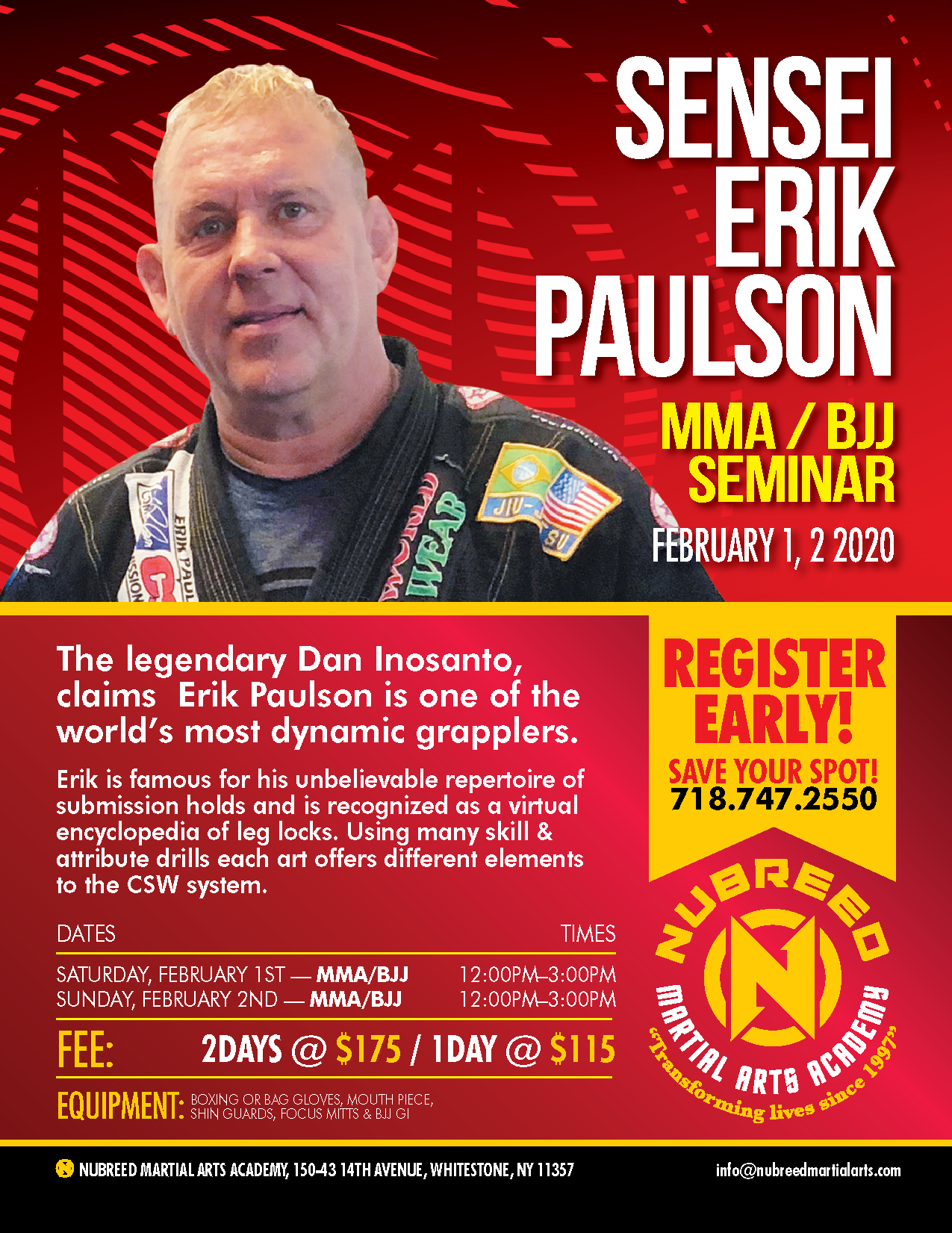 Sensei Erik Paulson - NUBREED MARTIAL ARTS - Whitestone Queens, NY